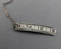 Unique ruler necklace related items | Etsy
