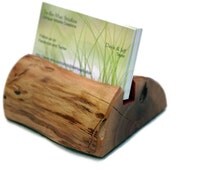Wood business card holder, rustic live edge, wood card holder, natural ...