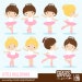 LITTLE BALLERINAS Digital Clipart Set Ballerina Clipart