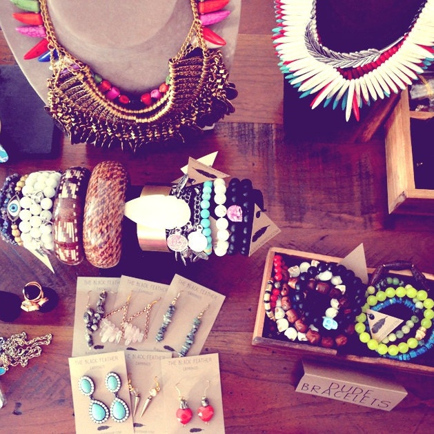 Bohemian & Rocker Inspired Jewelry & by theblackfeather on Etsy