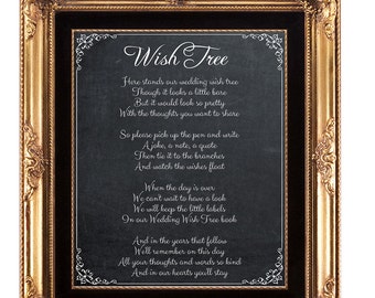 wish tree poem wishing tree sign 8 x 10 no background for