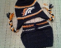 Unique broncos crochet related items | Etsy