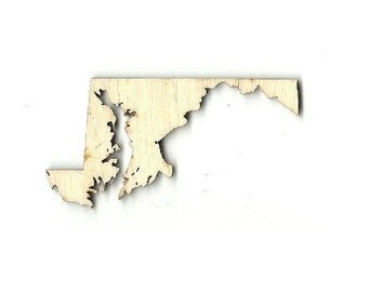 Maryland state shape | Etsy