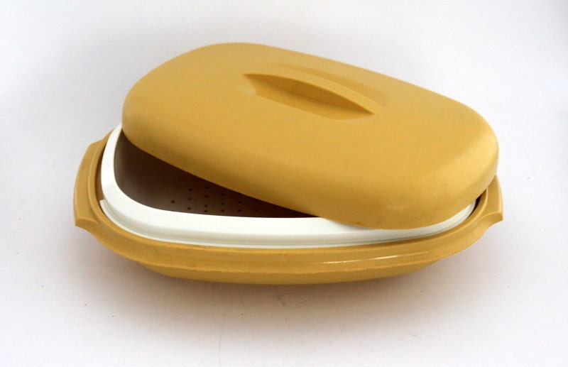 Tupperware Steamer, Tupperware Storage, Harvest Gold Tupperware ...