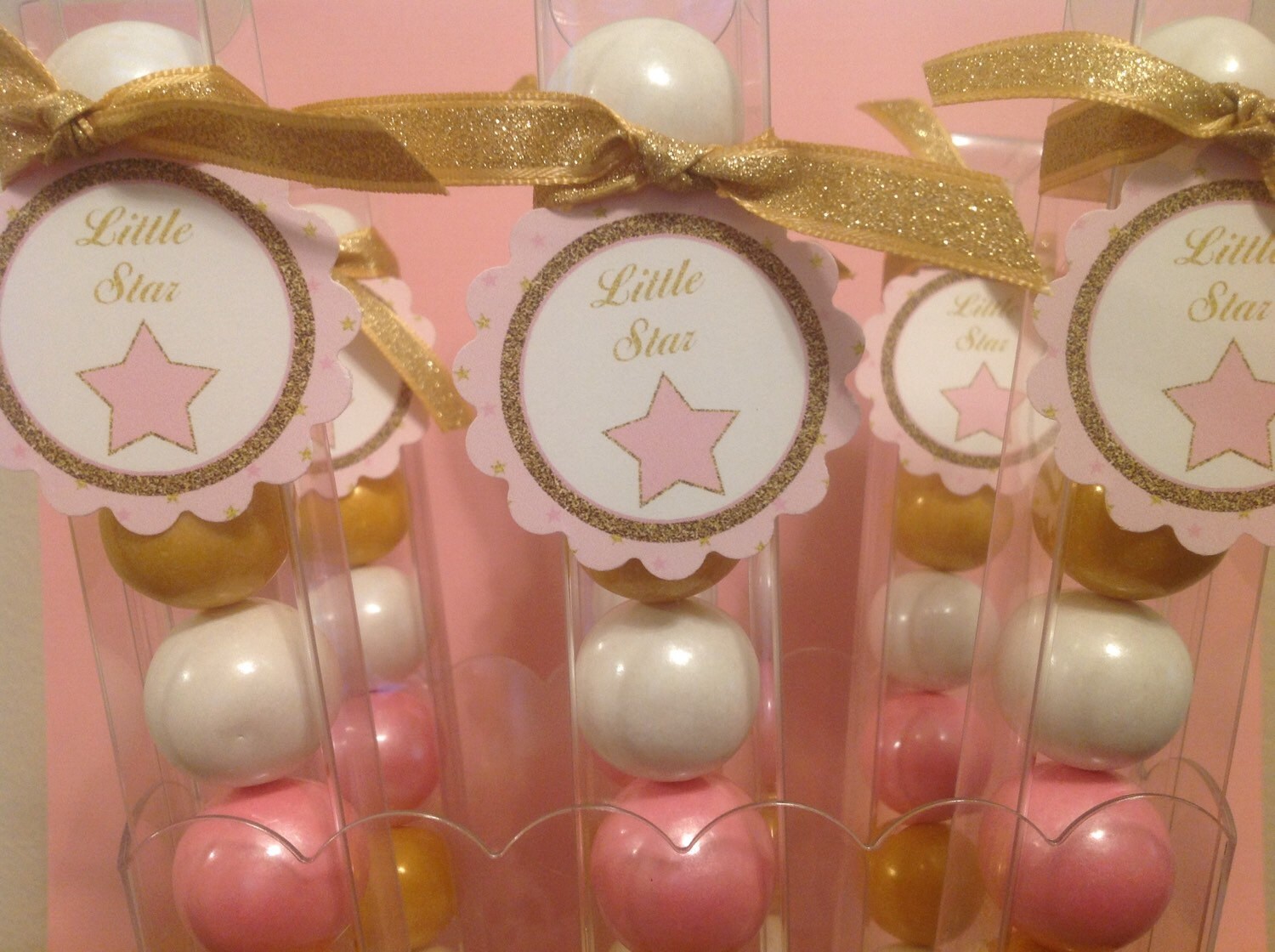 Pink and Gold Twinkle Little Star Baby Girl Shower Party