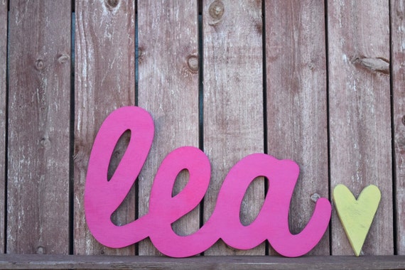Lea Extra Large Baby Name Wooden Sign Nursery Decor Extra