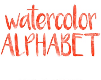 Red alphabet clipart | Etsy