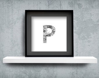 Letter p print | Etsy