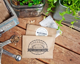 Seed packet favors | Etsy