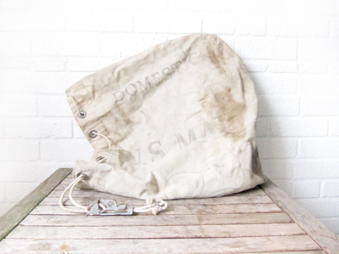 Vintage Mail Pouch – Canvas Mail Bag – Industrial Decor – Shabby Chic ...