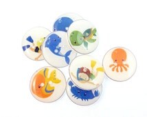 Popular items for crab buttons on Etsy