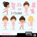LITTLE BALLERINAS Digital Clipart Set Ballerina by GRAFOSclipart