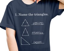 Popular items for triangle t shirt on Etsy