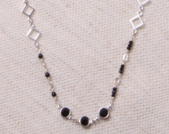 Items similar to Autumn Crystal Link Wrap Bracelet or Necklace on Etsy