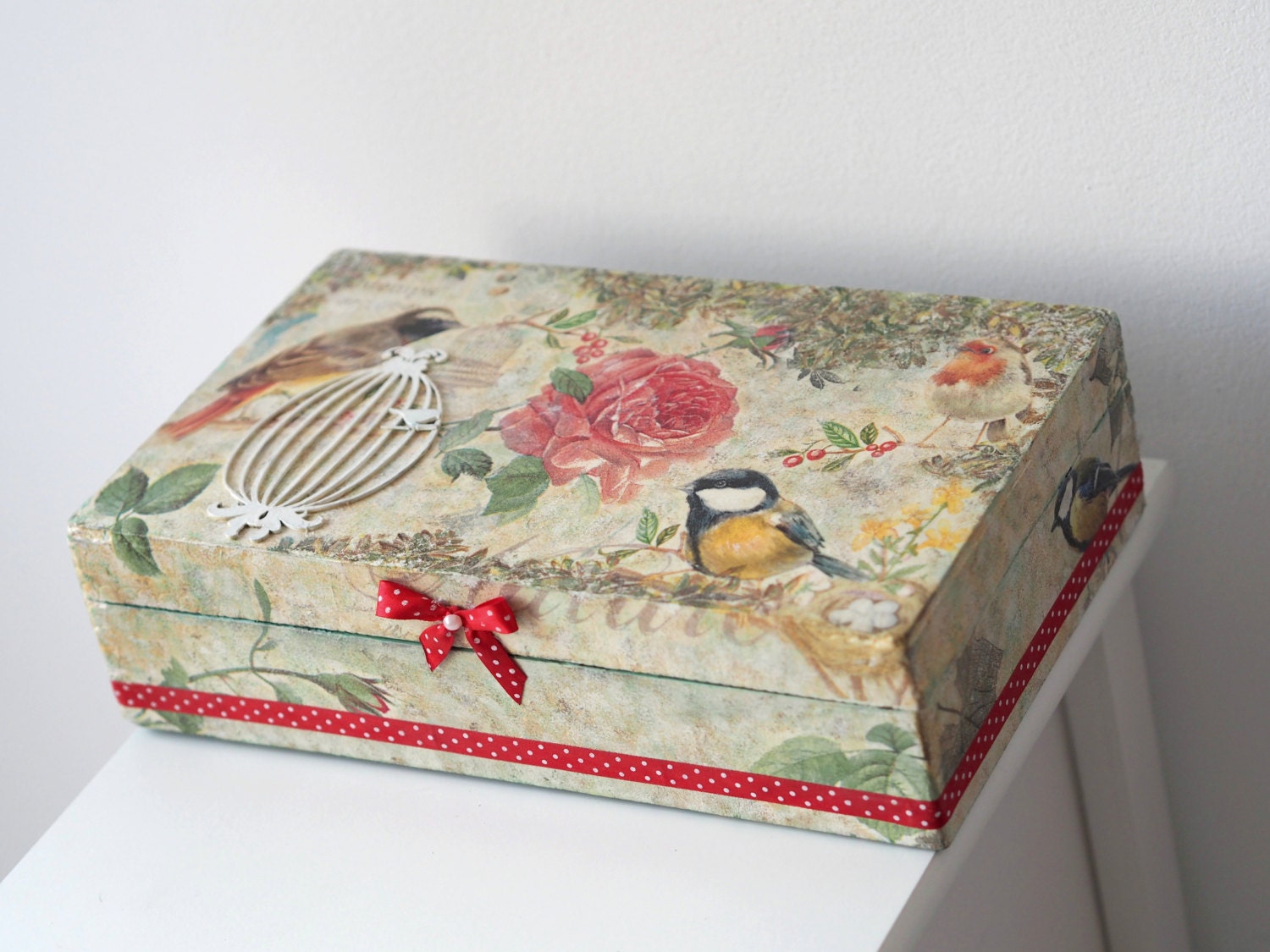 Bird Wedding Decor Bird Jewelry Box Bird Decor Box Wedding