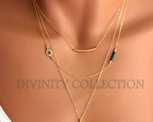 Cross Rosary Necklaces Evil Eye Hamsa by divinitycollection