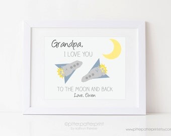 First Father's Day Gift for New Dad Baby Footprint