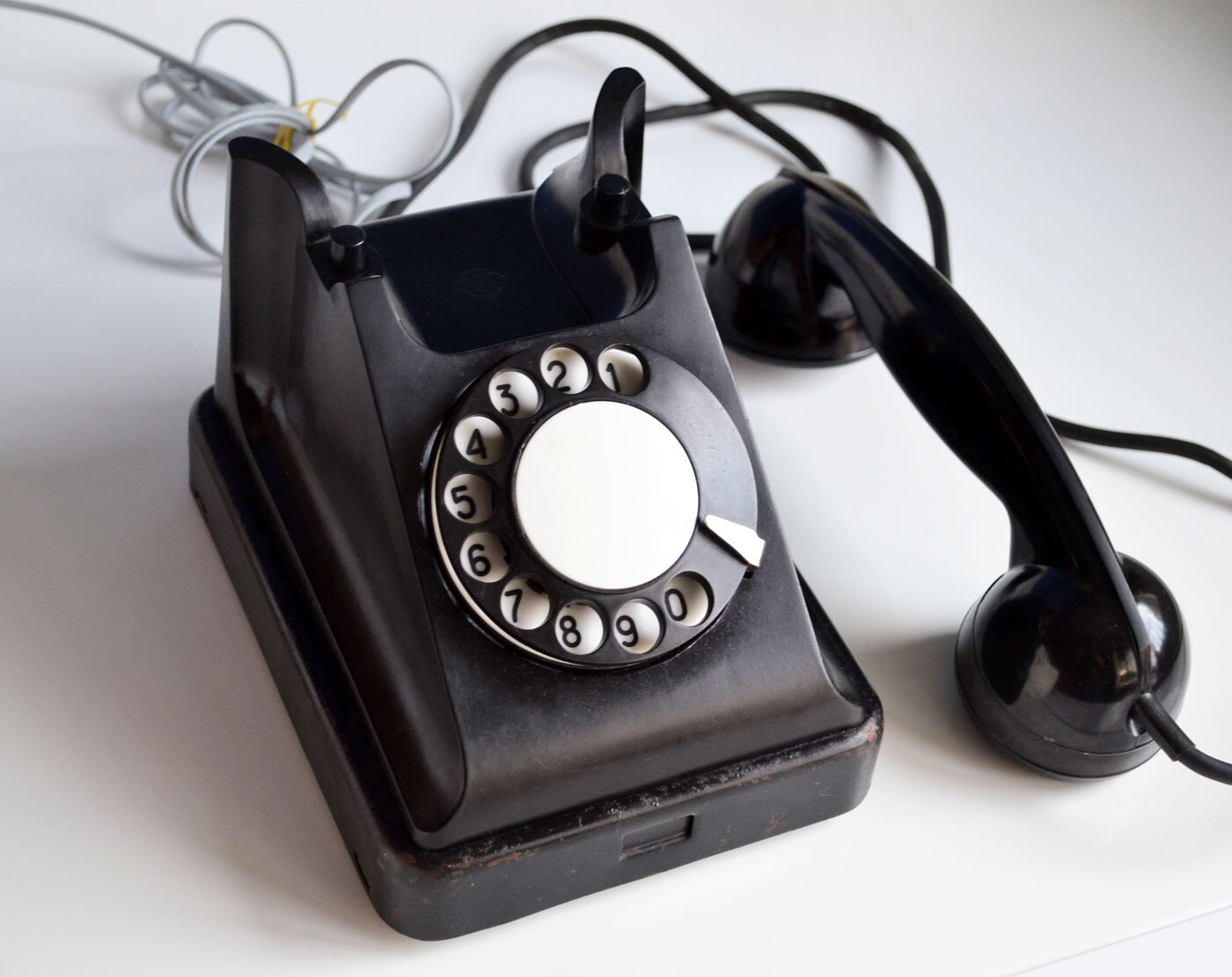 Vintage Bakelite Landline Phone Working Rotary Phone Black