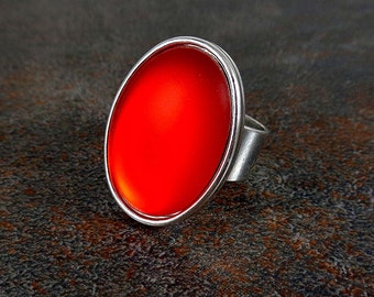 Unique big red ring related items | Etsy