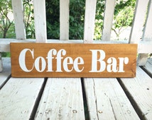 Popular items for wooden coffee sign on Etsy