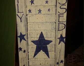 Unique primitive shutters related items | Etsy