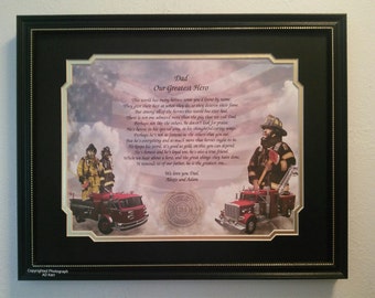 Firefighter poem | Etsy