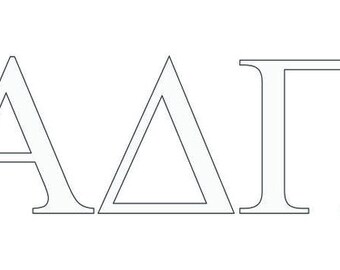 Alpha delta pi letters | Etsy