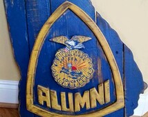State of Georgia Wooden FFA Alumni Sign
