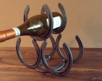 Horseshoe wine racks | Etsy