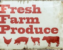 Unique produce signs related items | Etsy