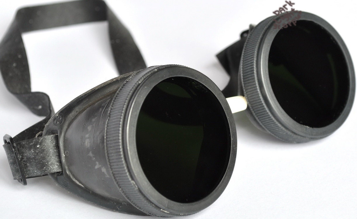 steampunk goggles Vintage cyber goggles Time Travel Crazy old