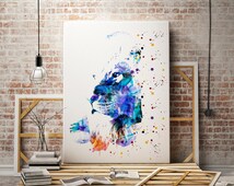 Popular items for lion painting on Etsy