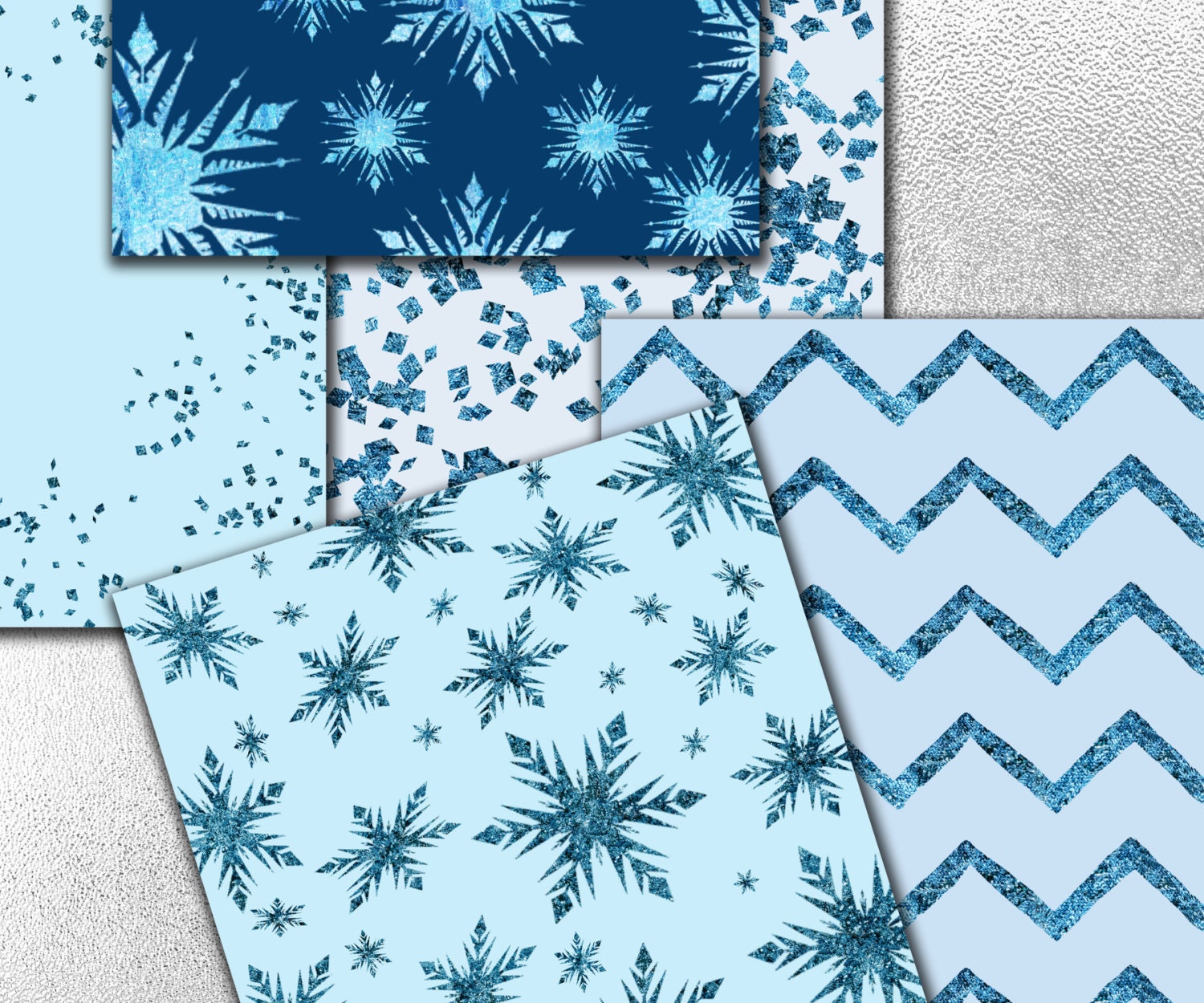 Winter Digital Paper: FROZEN DIGITAL PAPER Frozen by ChiliPapers
