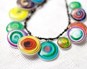 Colorful necklace | Etsy