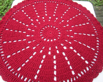 Crochet doily rug | Etsy