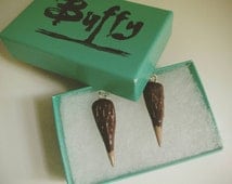 Unique buffy earrings related items | Etsy