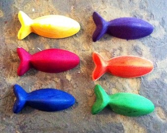Items similar to Fish Shaped Crayons on Etsy