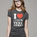 I Heart Custom Shirt with Personalized Text Custom Gift for