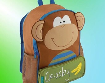 Unique monkey backpack related items | Etsy
