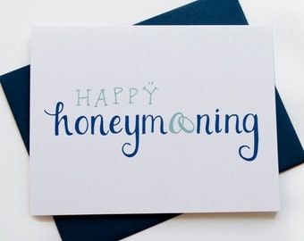 Happy honeymoon card | Etsy