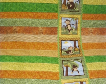 Monkey quilt | Etsy