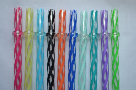 10 11 Reusable Clear Swirly Straws Bpa Free Free