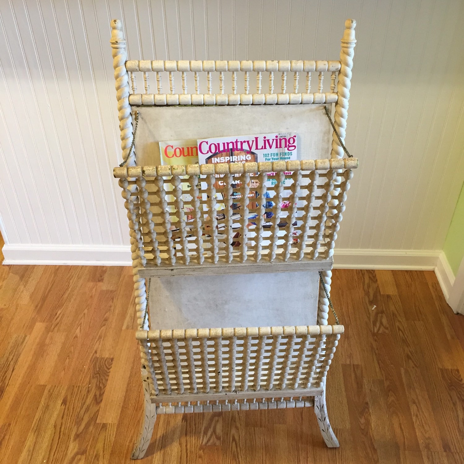 ANTIQUE DISPLAY RACK Victorian Magazine Rack Store Display Twisteted ...