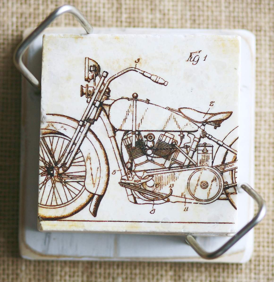 Motorcycle Coaster Motorcycle Decor Harley Davidson Harley