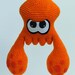 Crochet Pattern: Splatoon Inspired Squid Amigurumi Pattern PDF