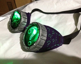 Custom Built Steampunk CyberPunk Post-Apocalyptic LED Goggles