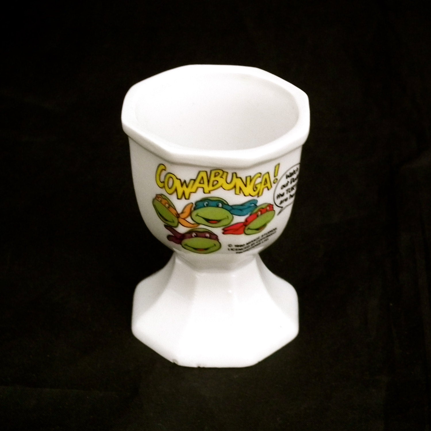 Vintage Ninja Turtles Egg Cup, TMNT Ceramic Egg Cup, Collectable 1990s ...