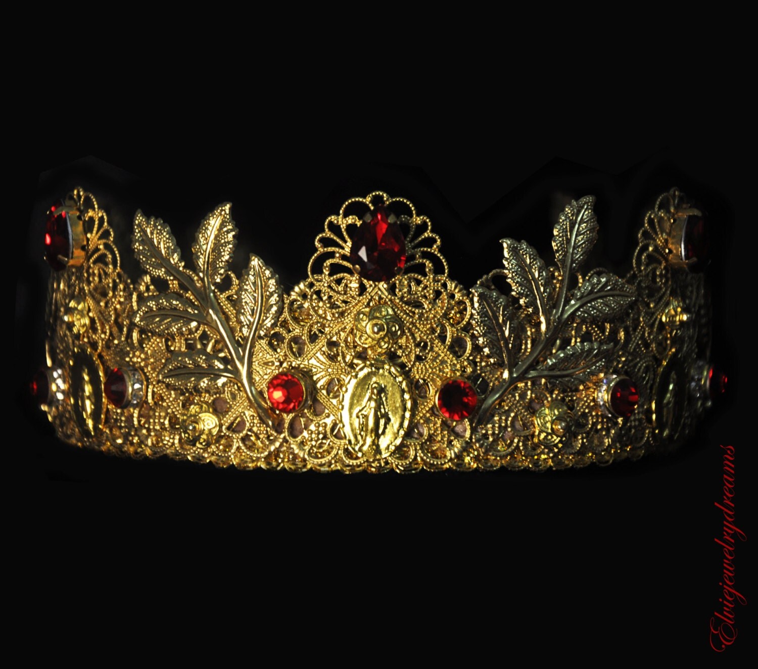 Gold Leaf Crown Greek Wedding Gold Headband by Elviejewelrydreams