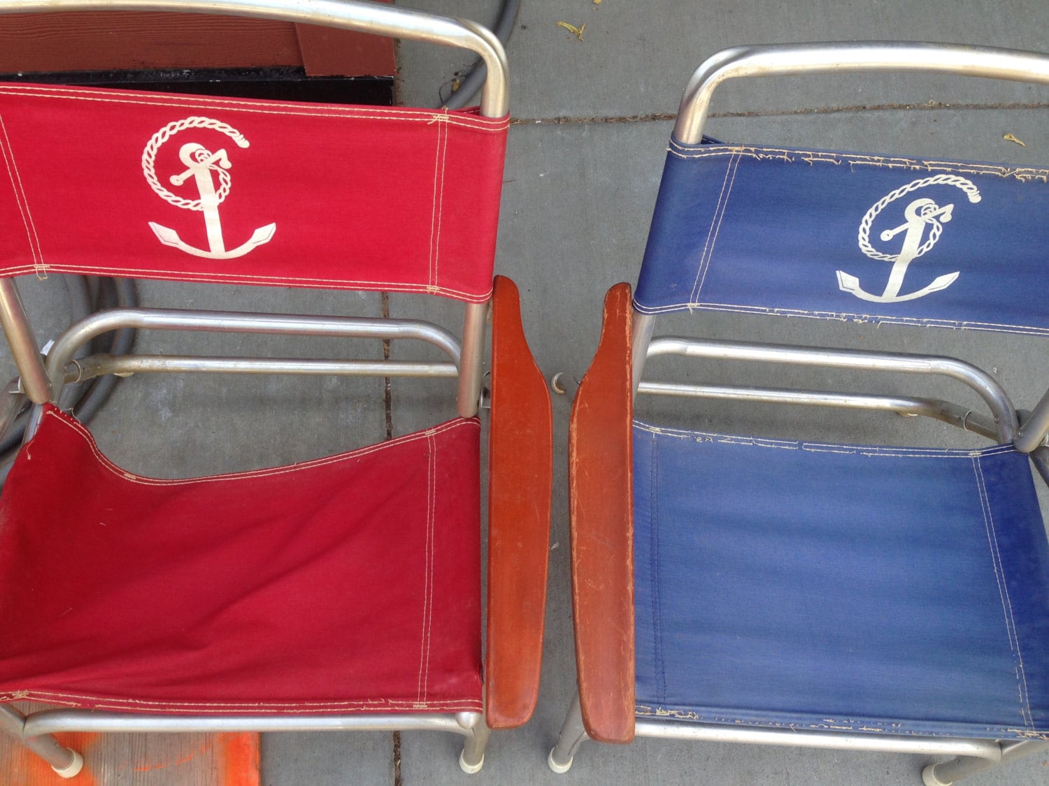 SET/2 EEZ- In Director Chairs,Canvas,Wood & Chrome Chair,Folding Chair ...