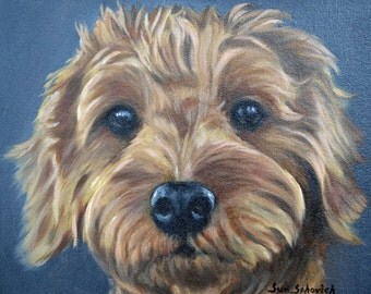 Goldendoodle art | Etsy